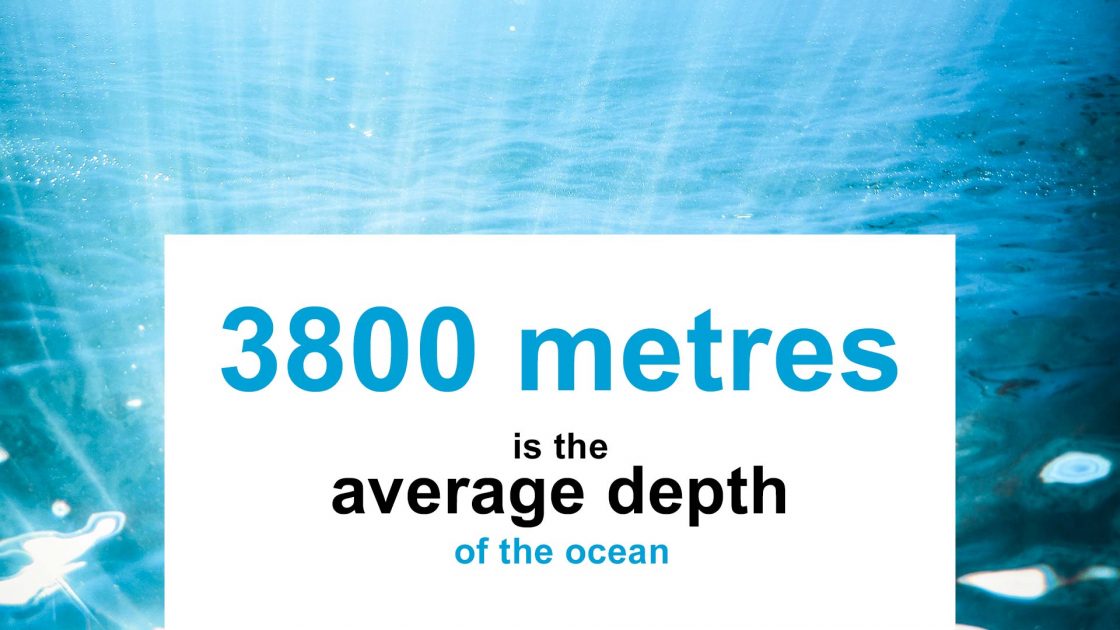 Connected ocean | 3800 metres is the average depth of the ocean ...