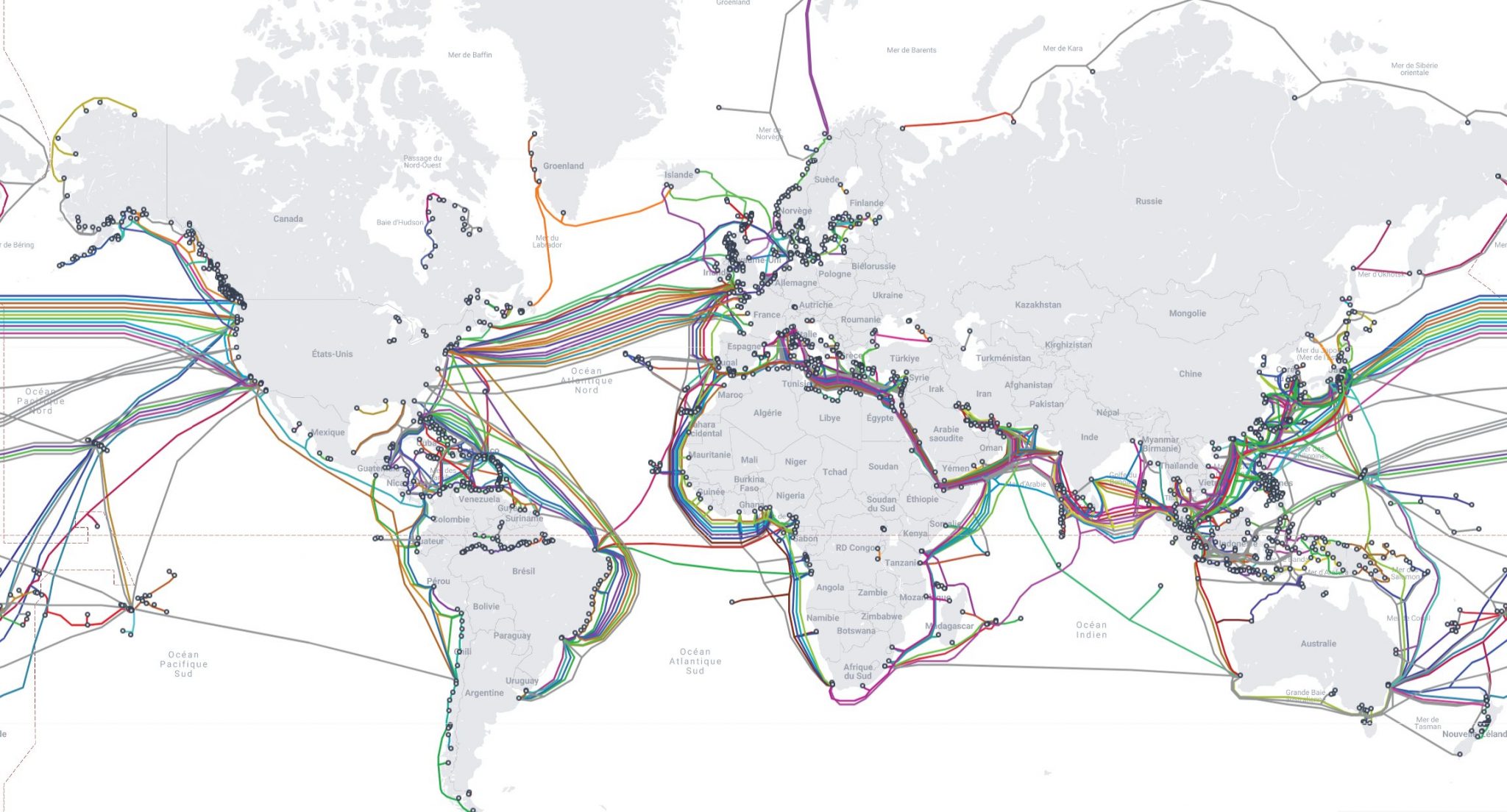 Océans connectés | Les câbles sous-marins à fibre optique transformés ...